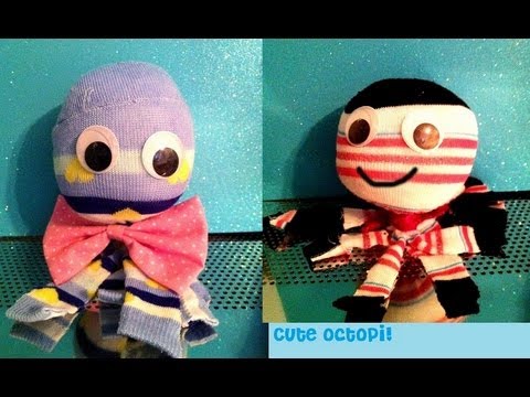 QUICK and Easy Sock Octopus! Fun kids Craft! Simple & Easy Sock Crafts ...