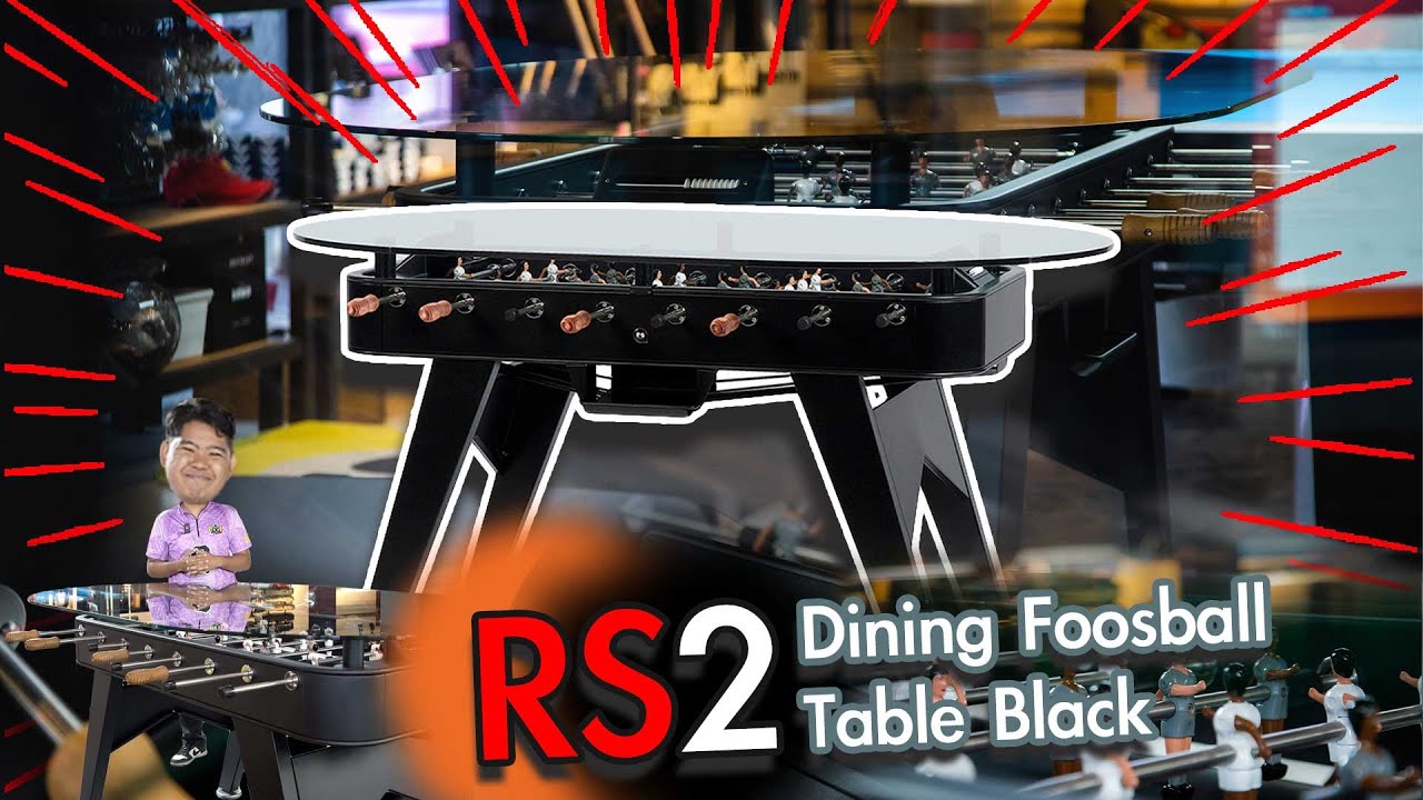 โต๊ะโกล์งานดีไซน์ RS Barcelona RS2 Dining Foosball Table Black - YouTube