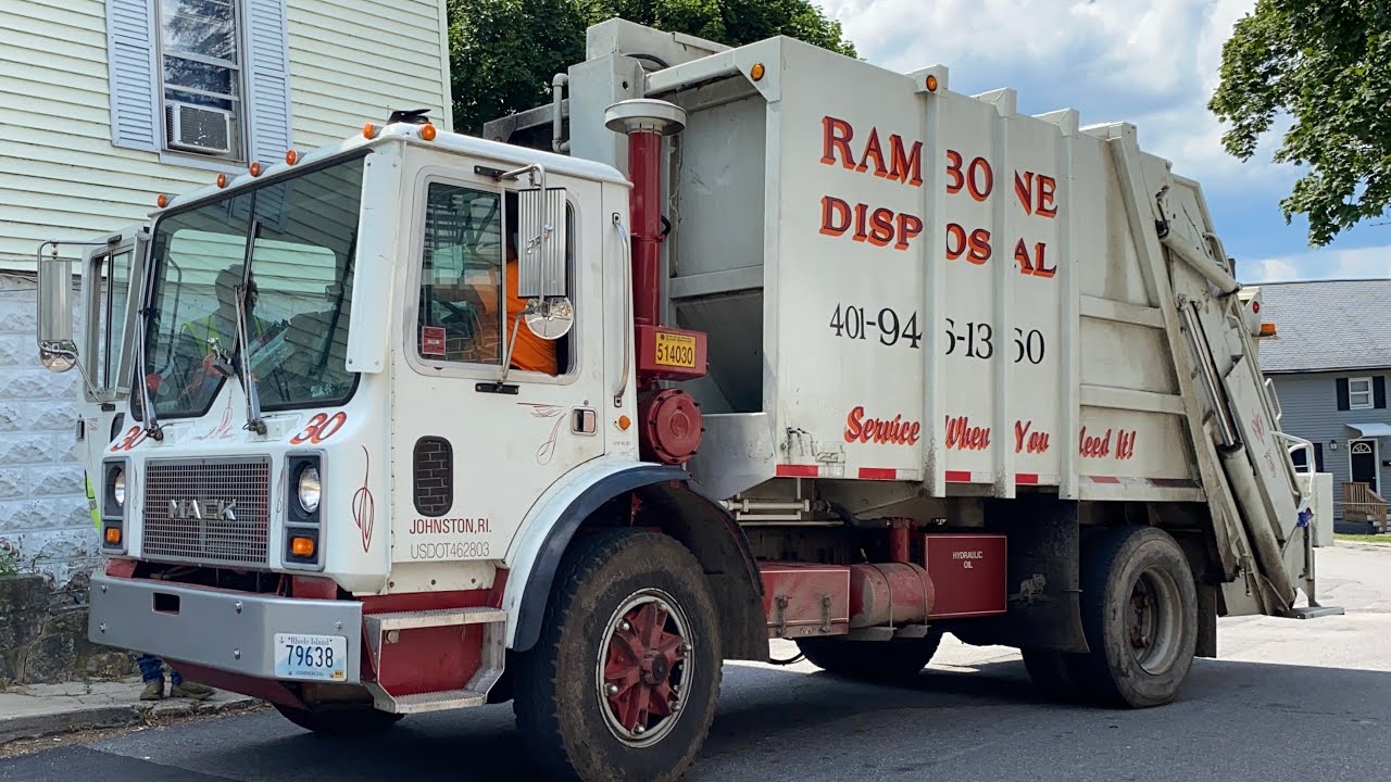 Rambone’s Only Mini Mr Pak Mor Garbage Truck Doing Manual Recycling ...