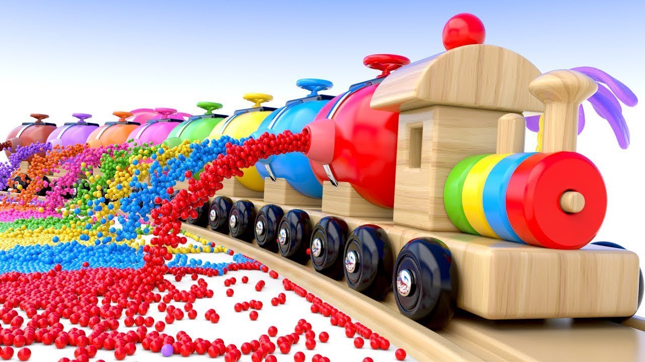 Learn Colors with Preschool Toy Train and Color Balls - Colors ...