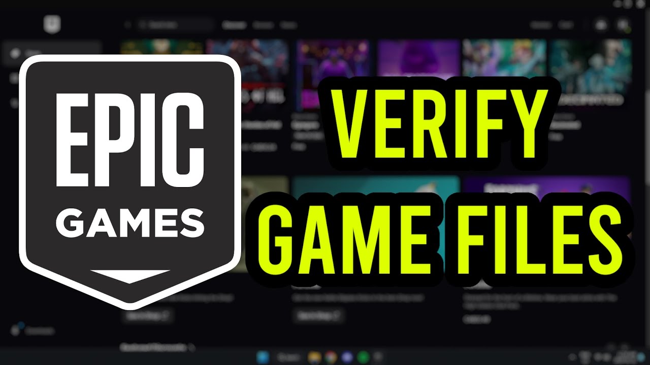 How To Verify Game Files On Epic Games (2025) - YouTube
