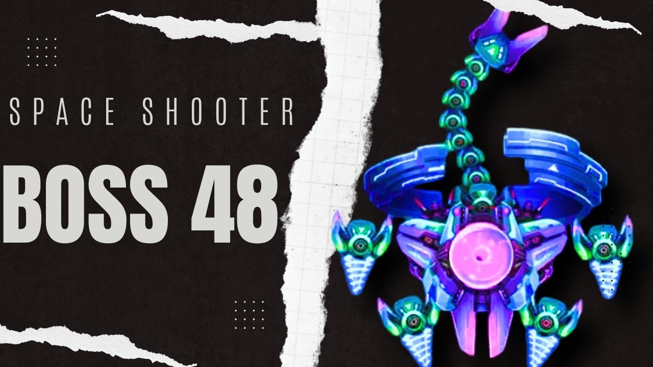 Space Shooter Galaxy Attack Boss Level 48 | Boss 48 Fight- Gameplay IOS ...