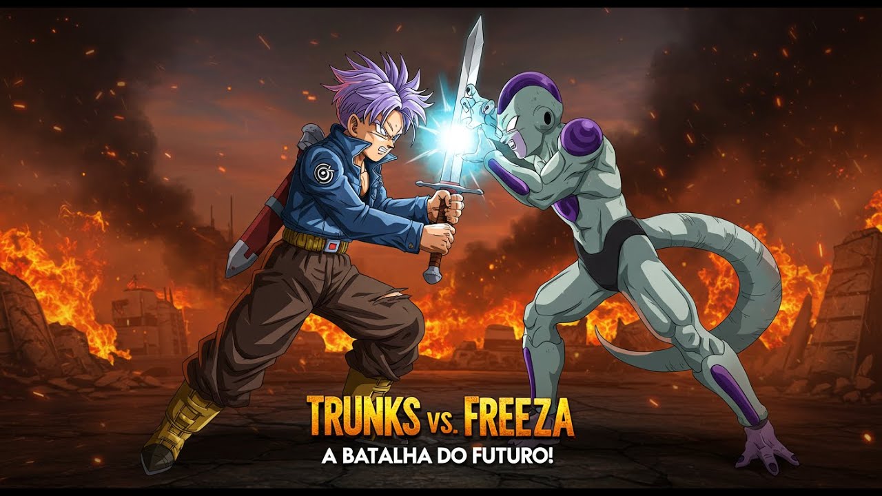 Trunks vs Freeza A Batalha do Futuro! #DragonBallZ #Trunks #Freeza # ...