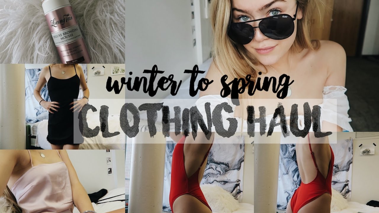 Winter to Spring/ Spring Break Haul ft. Princess Polly - YouTube