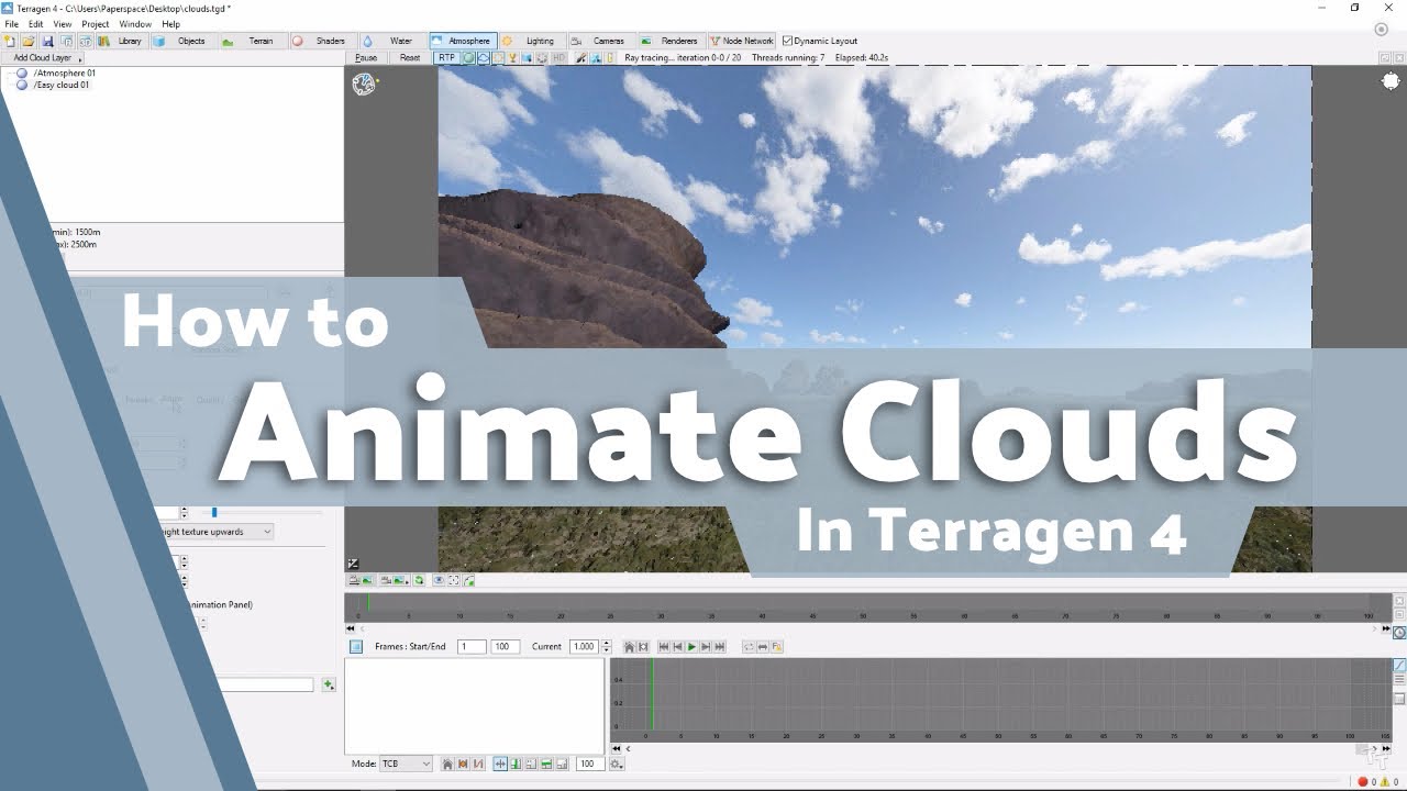 Terragen 4 Basics: Animating Clouds - YouTube