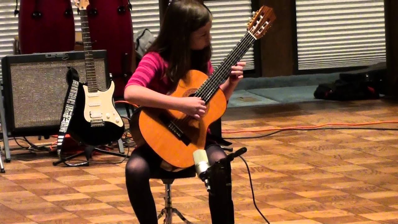 Kate 2011 Winter Guitar Recital - Waltz (Book 2) - YouTube