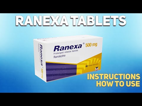 Ranexa tabletleri (ranolazin) nasıl kullanılır: kronik stabil anjina tedavisinde kullanılır