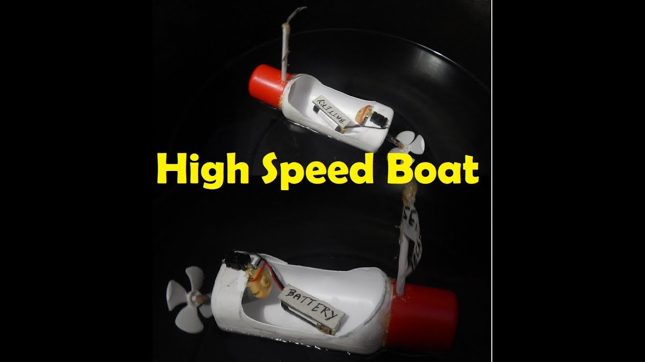 How to make a Battle Boat Using High Speed DC Motor - DIY Tutorial ...