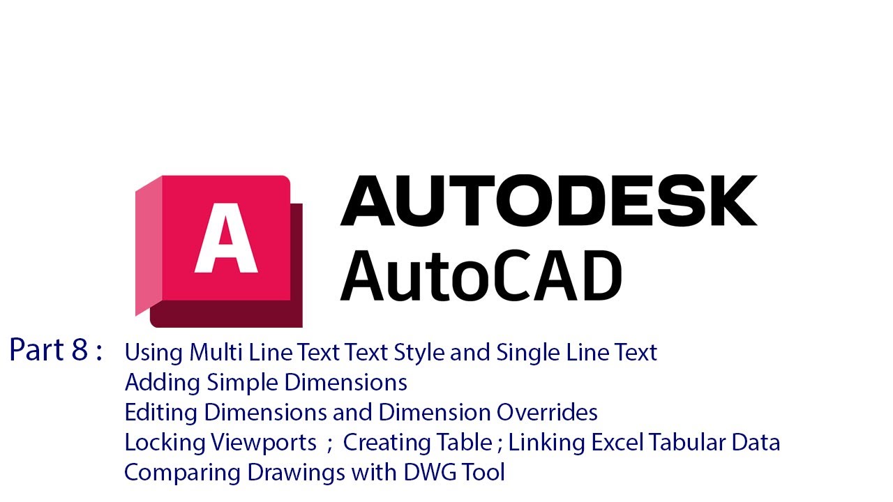 AutoCad __ Part 8 -- Adding Annotations - YouTube