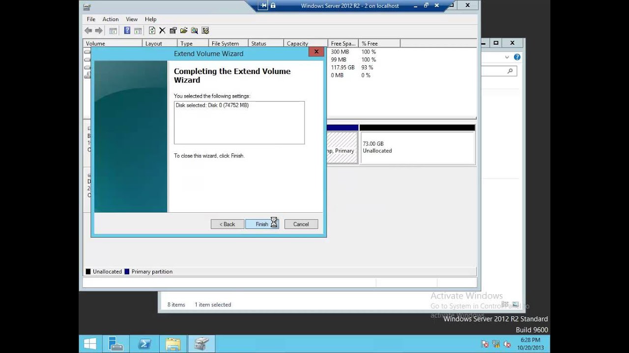 DROPS - Windows Server 2012 R2 - VHD Online Resize - YouTube