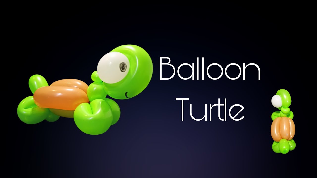 How to make Balloon Turtle - YouTube