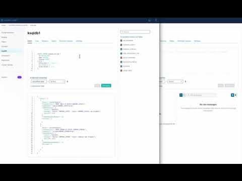 How to create a stream and materialized view in Kafka (ksqlDB) - YouTube