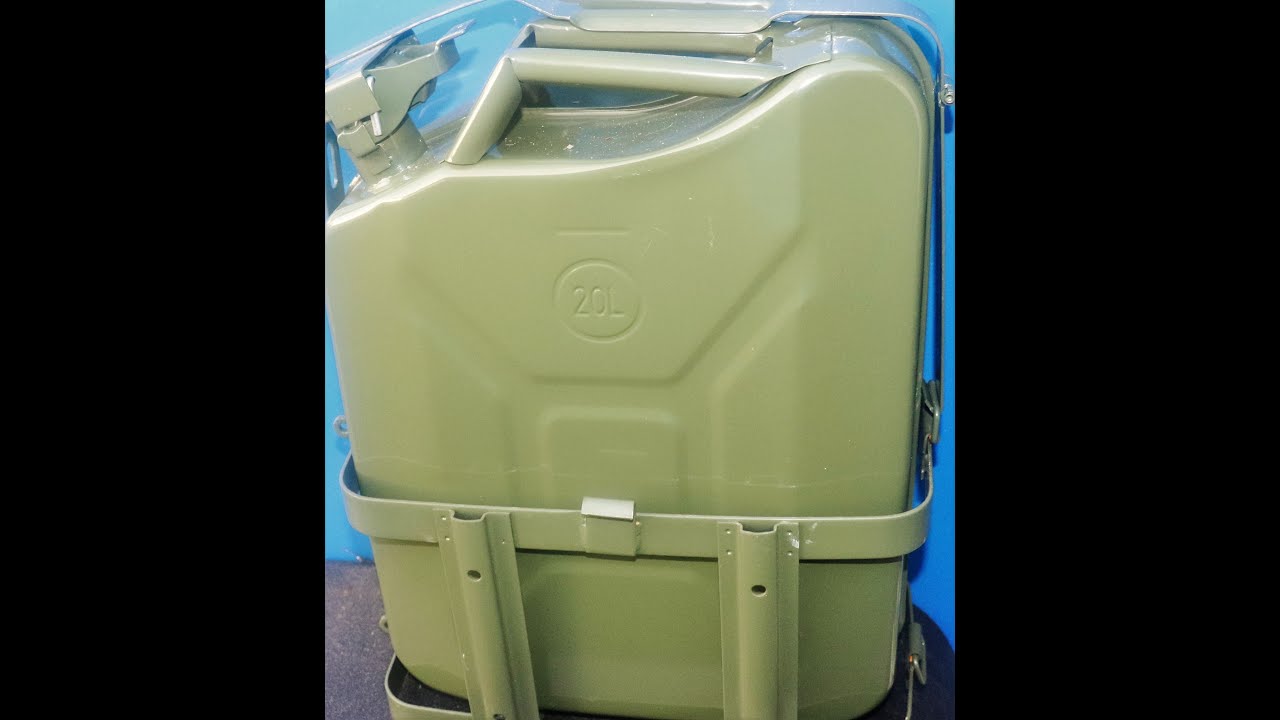 Metal Jerry Can Fuel Tank Holder Military Green NATO Army Solid ...