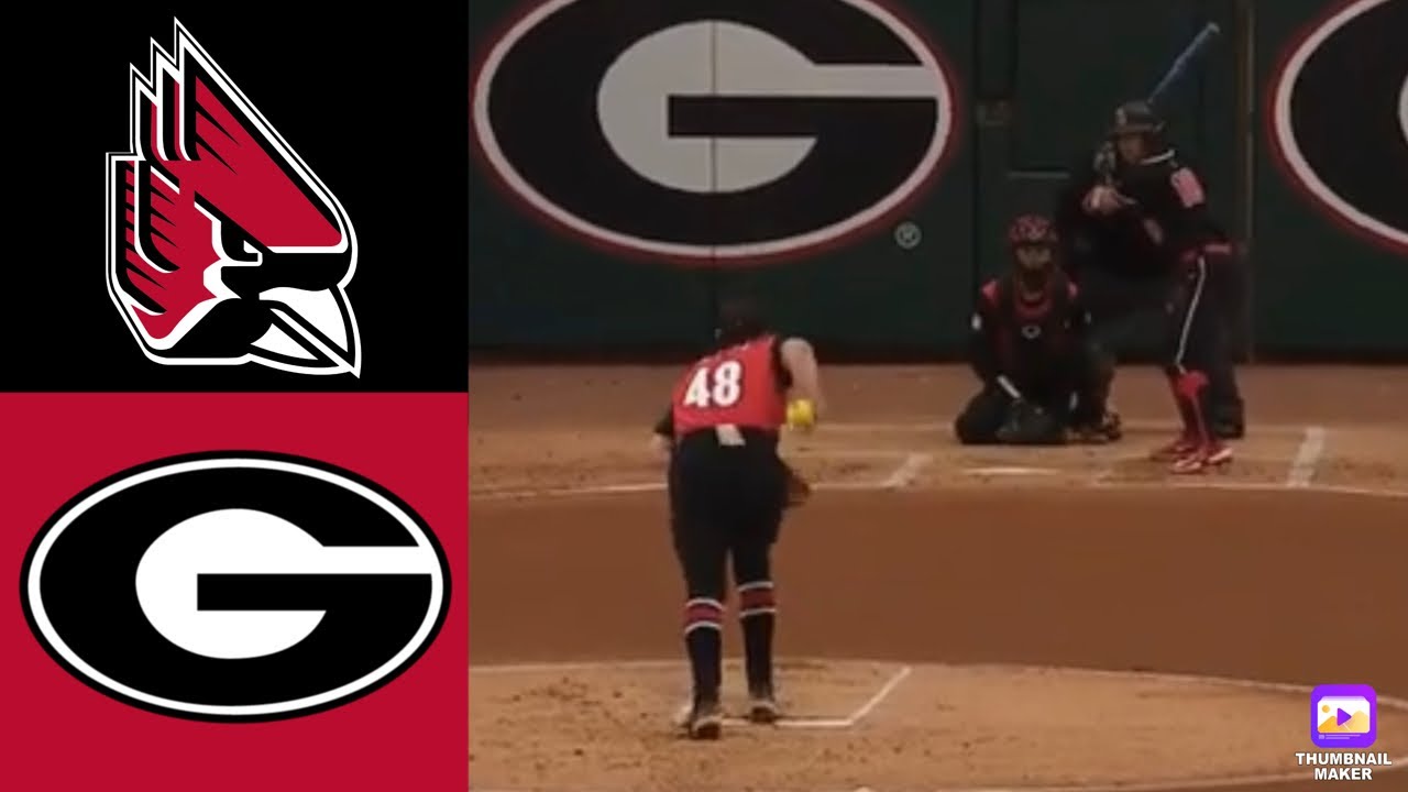 Georgia Highlights vs Ball State | 2023 College Softball Highlights | 3 ...