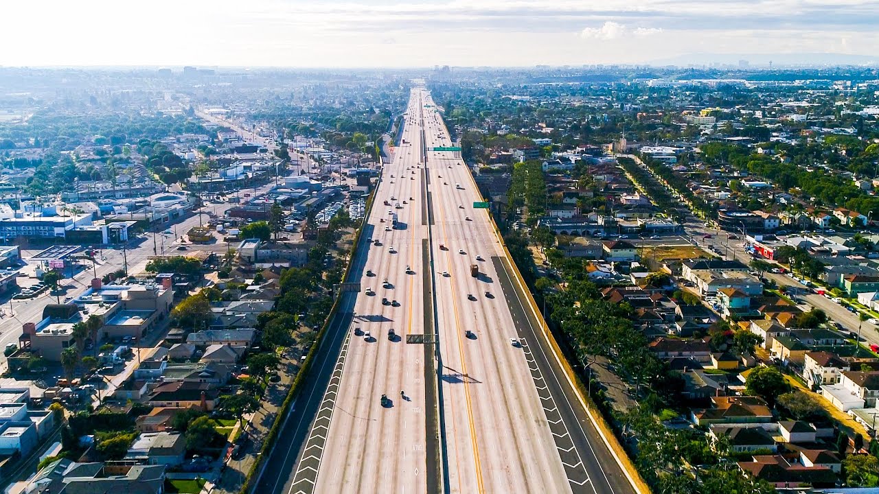 No traffic on the 405 during rush hour due to Coronavirus, drone ...