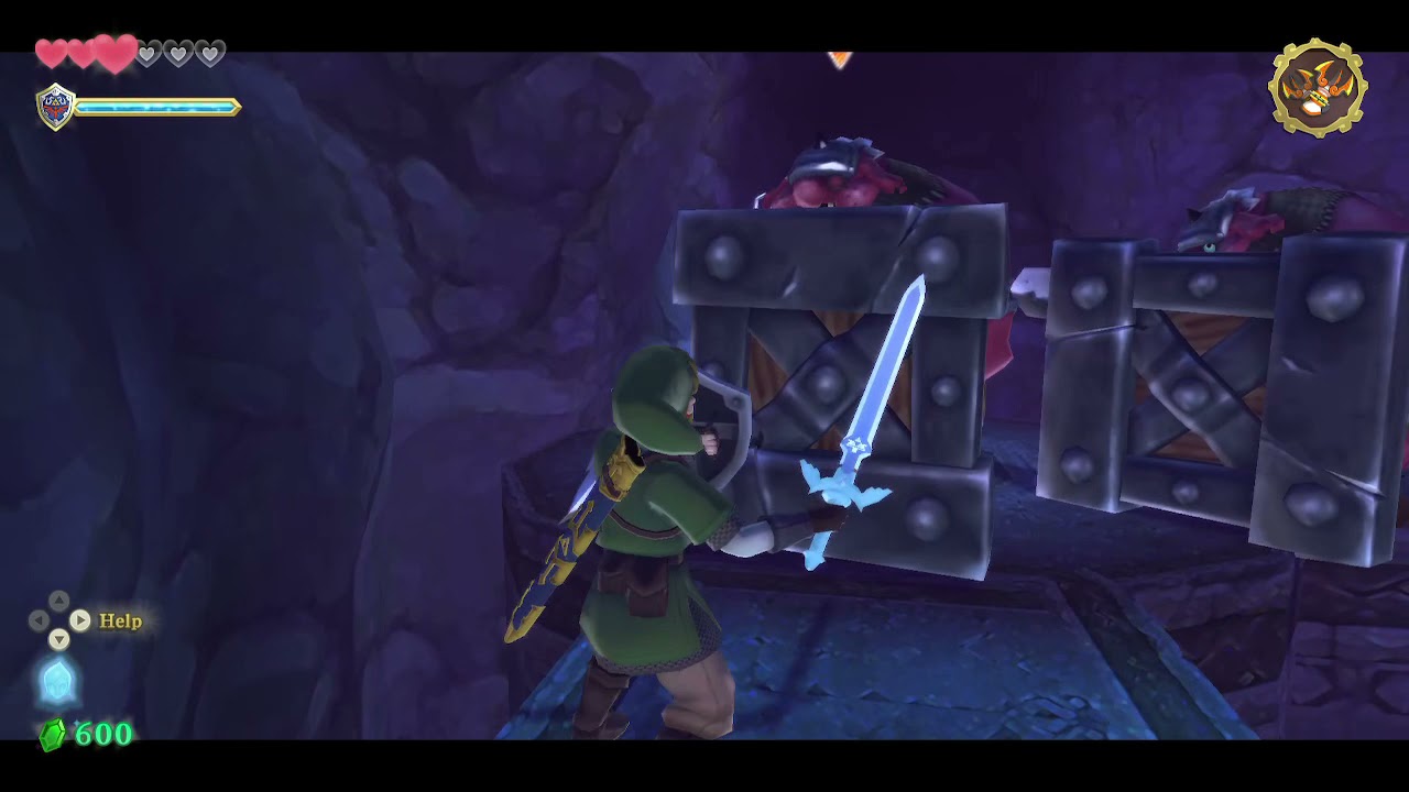 Metal Shield Moblin gets backhanded and dies (Skyward Sword HD) - YouTube