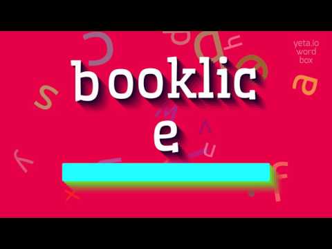 BOOKLICE - BOOKLICE NASIL DELİR?  #kitap biti (BOOKLICE - HOW TO SAY BOOKLICE? #bookl