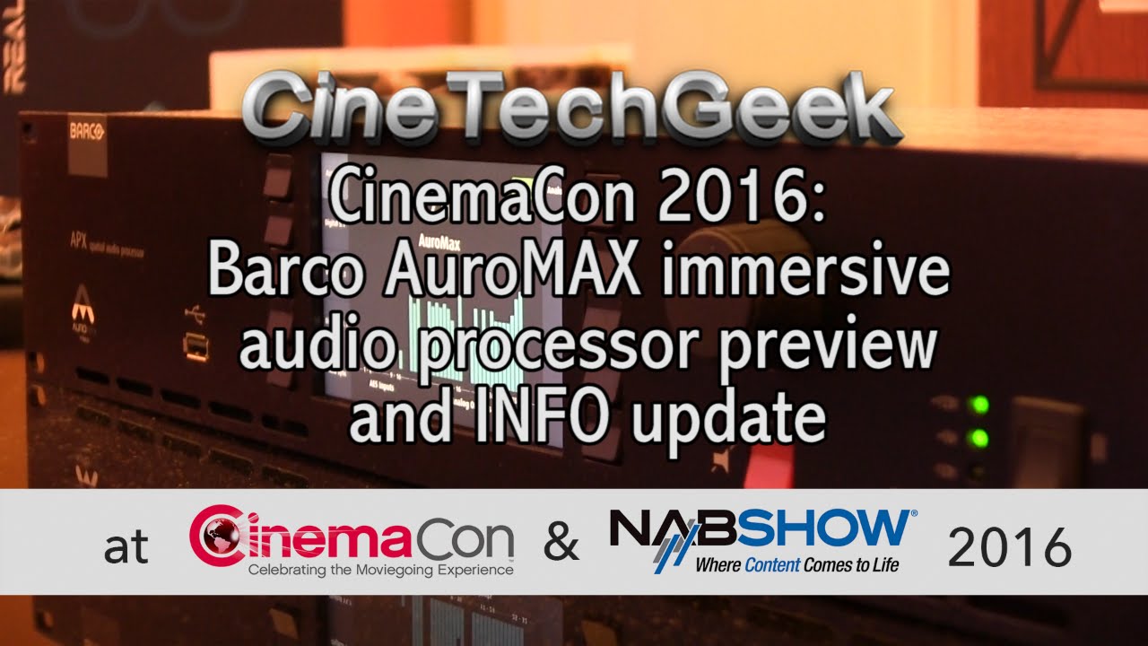 CC16 Barco AuroMAX immersive audio processor preview and INFO update ...