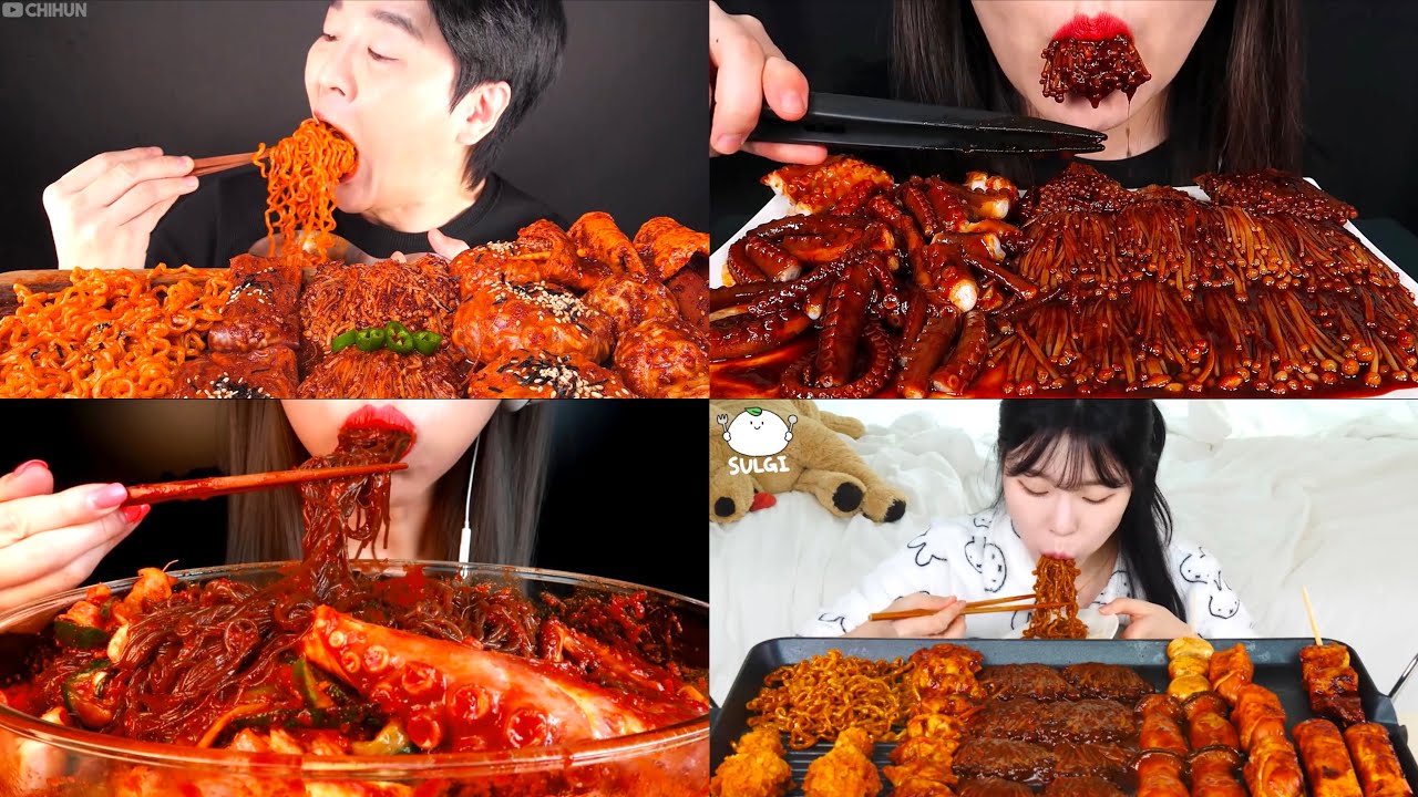 Spicy Food Mukbang Compilation 🌶🔥#1 | 2x Speed - YouTube