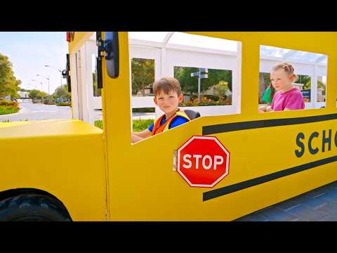 Alex Becomes a School Bus Driver – Kids Learn About Jobs!