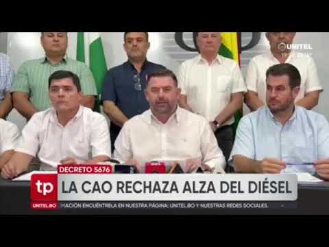 17082026 - CAO RECHAZA INCREMENTO DEL PRECIO DEL DIESEL - UNITEL