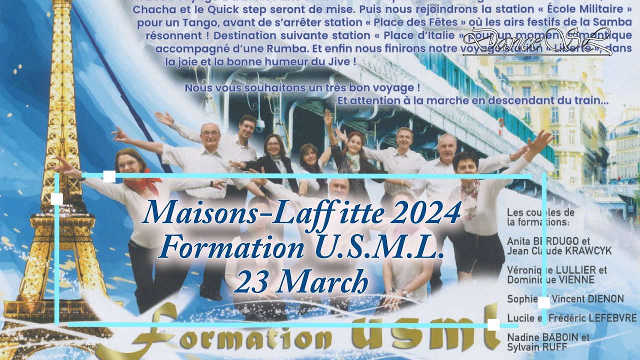 Maisons-Laffitte 2024 - Formation USML 2024 - Show Dance 38è Tournoi International - 23 March ...