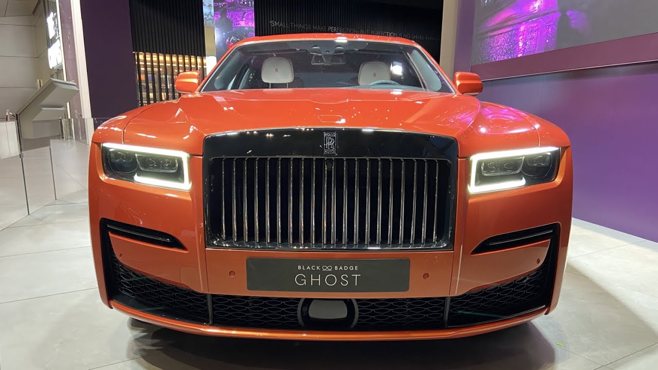 2023 Rolls-Royce Black Badge Ghost in Crystal over Orange Metallic ...