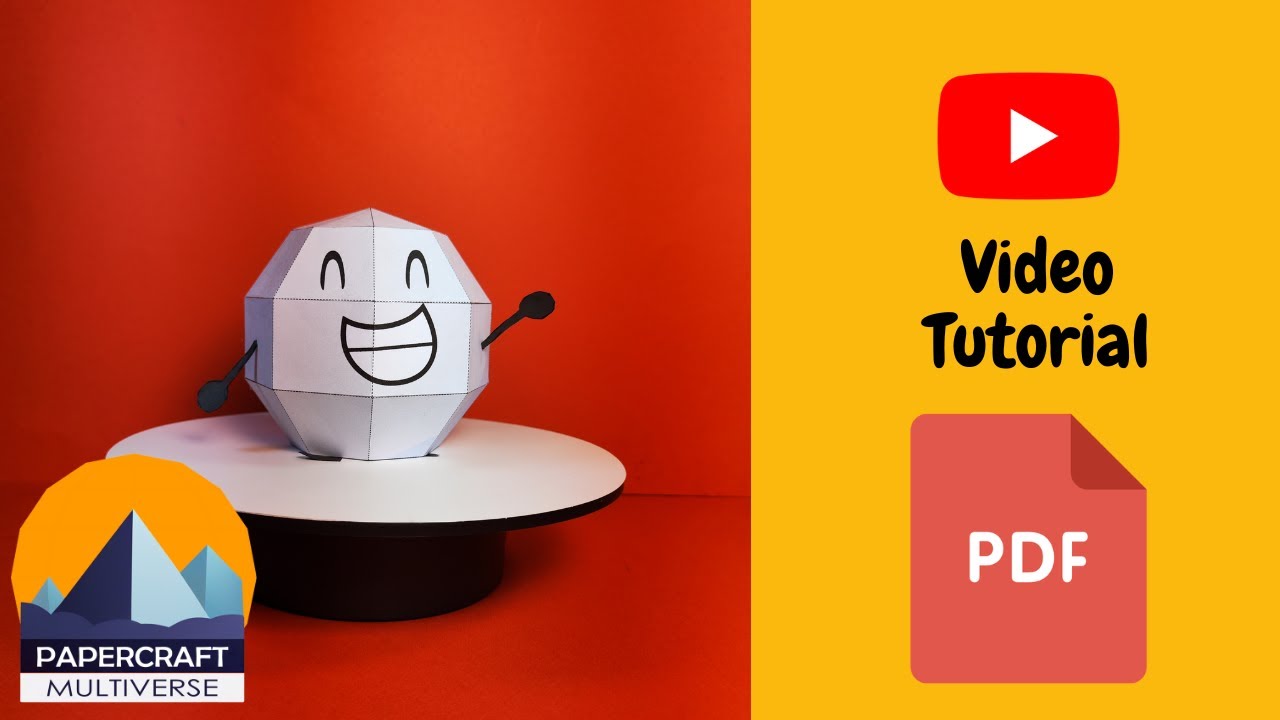 How to Make BFDI SnowBall | Papercraft Tutorial | Easy DIY Craft | Free Template - YouTube