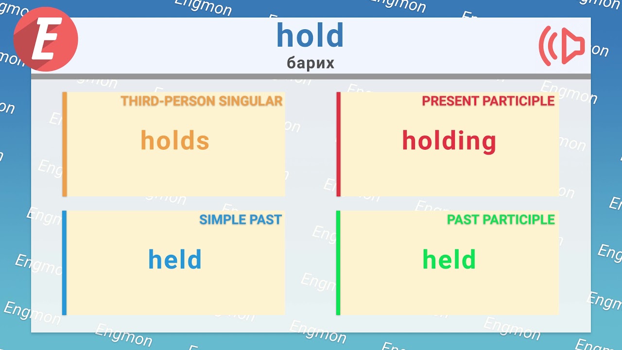 Engmon. Англи хэлний 999 үйл үг. Хэсэг 4. Angli helnii hicheel - YouTube