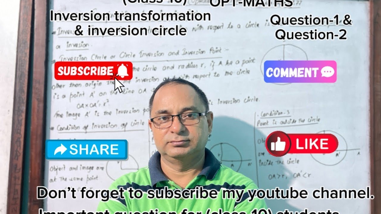 Inversion Transformation Question 1and 2, Class 10 Birendrathapa - YouTube
