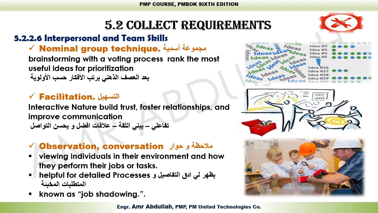 Ch 5, Lec 6 COLLECT REQUIREMENTS PROCESS 2 of 2, PMP 6th Edition ...