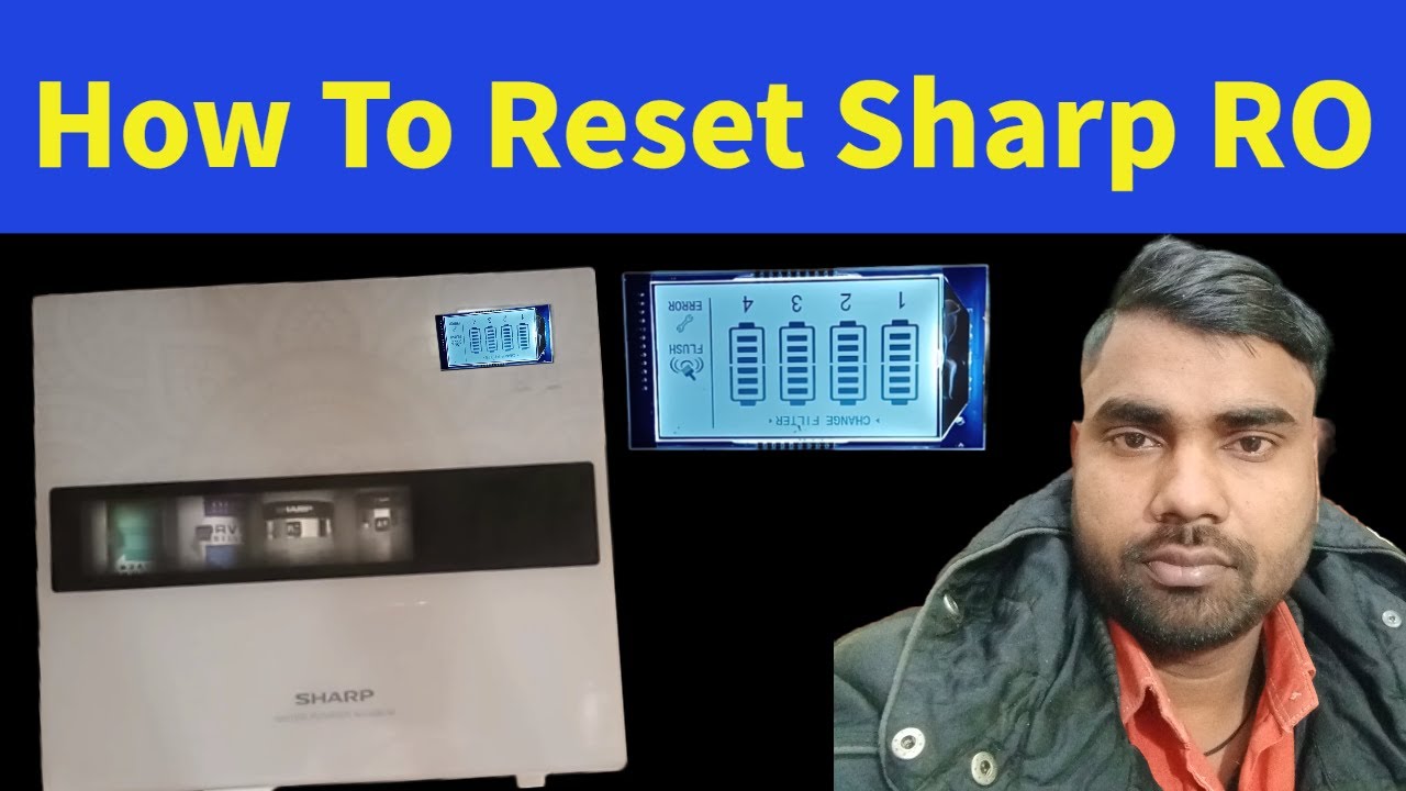 how to reset sharp ro water purifier SHARP RO Rset kaise karen - YouTube