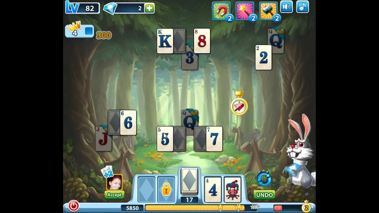 Solitaire in Wonderland Level 82 - YouTube
