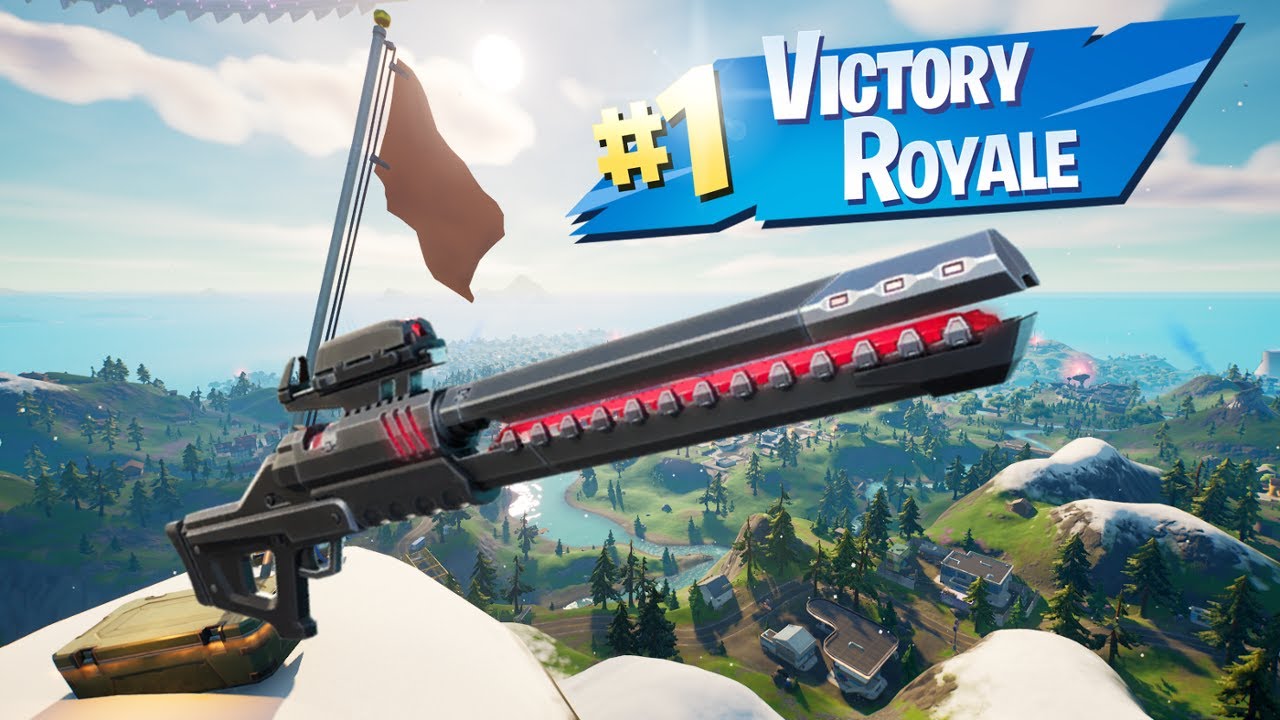 Fortnite's Rail Gun Will Carry You To The Top - YouTube