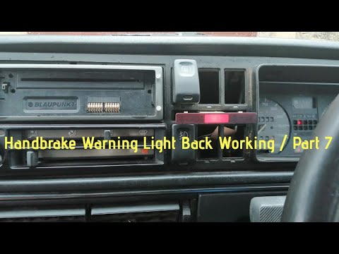 Handbrake Warning Light Back Working On My VW Golf MK2 / Part7 - YouTube