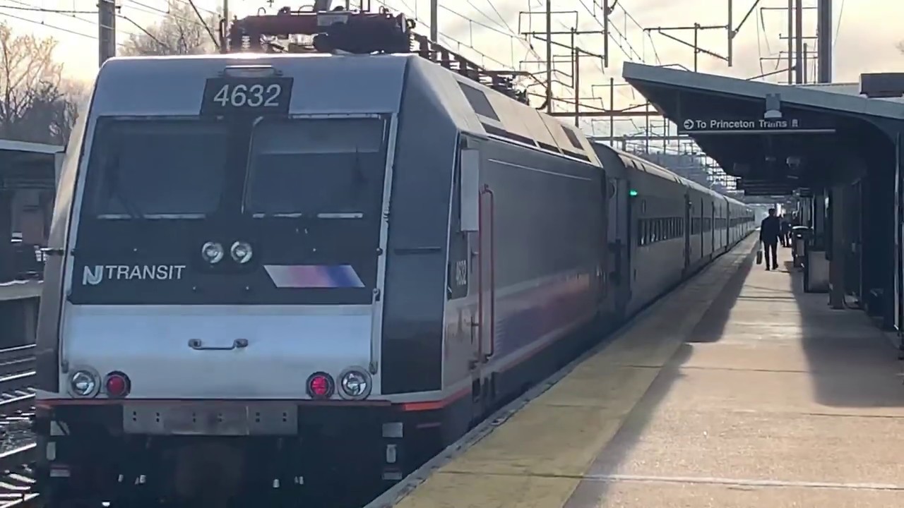 NJ Transit Northeast Corridor and Dinky Shuttle and Amtrak Action at ...
