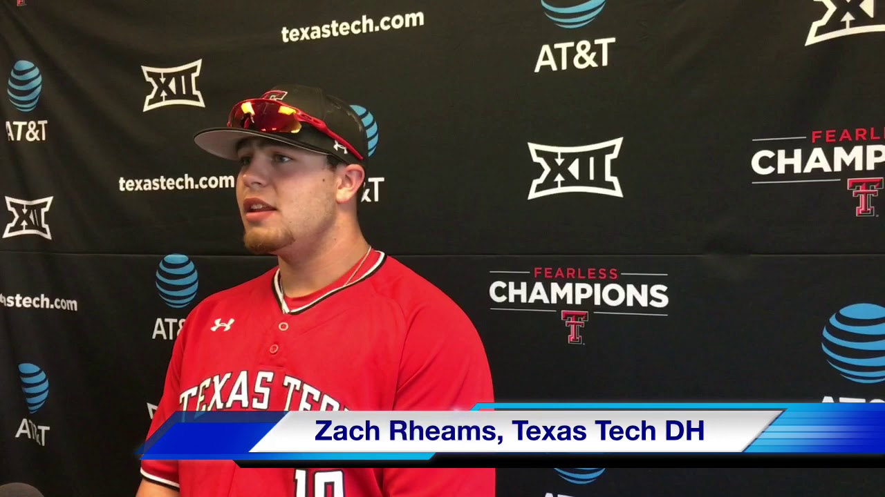 Texas Tech designated hitter Zach Rheams talks about the approach he ...