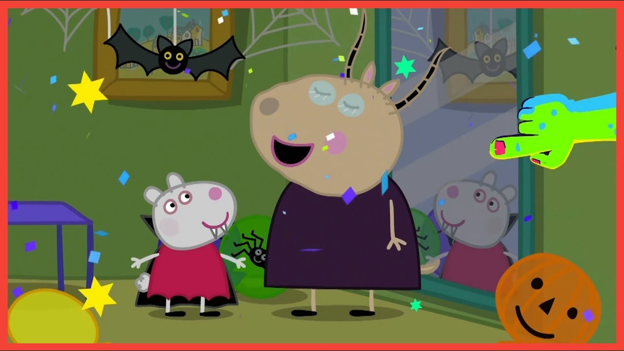 Peppa pig | ¿Sera la señora gacela un vampiro? | Fiesta lloween ...