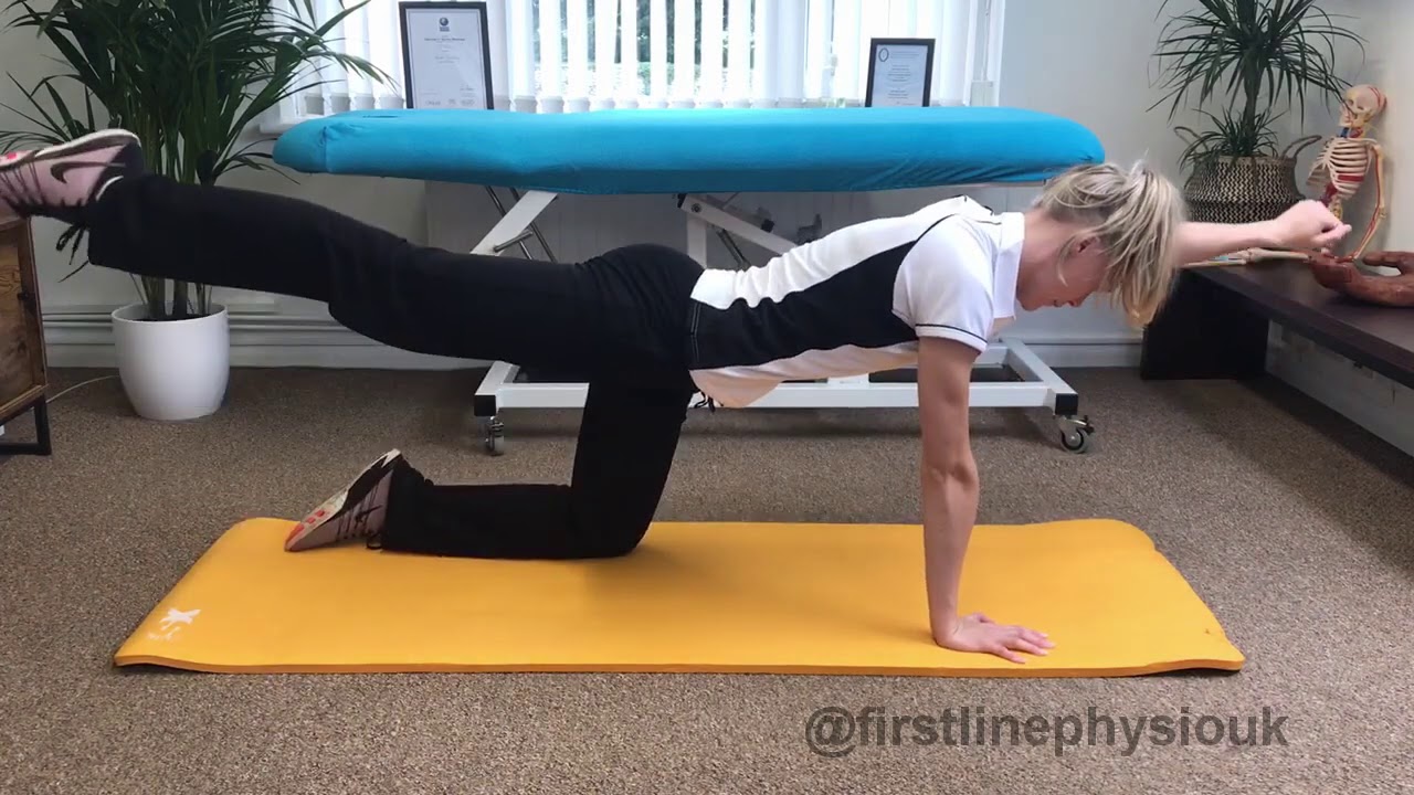 Core Strength Exercise - Superman Crunches - YouTube