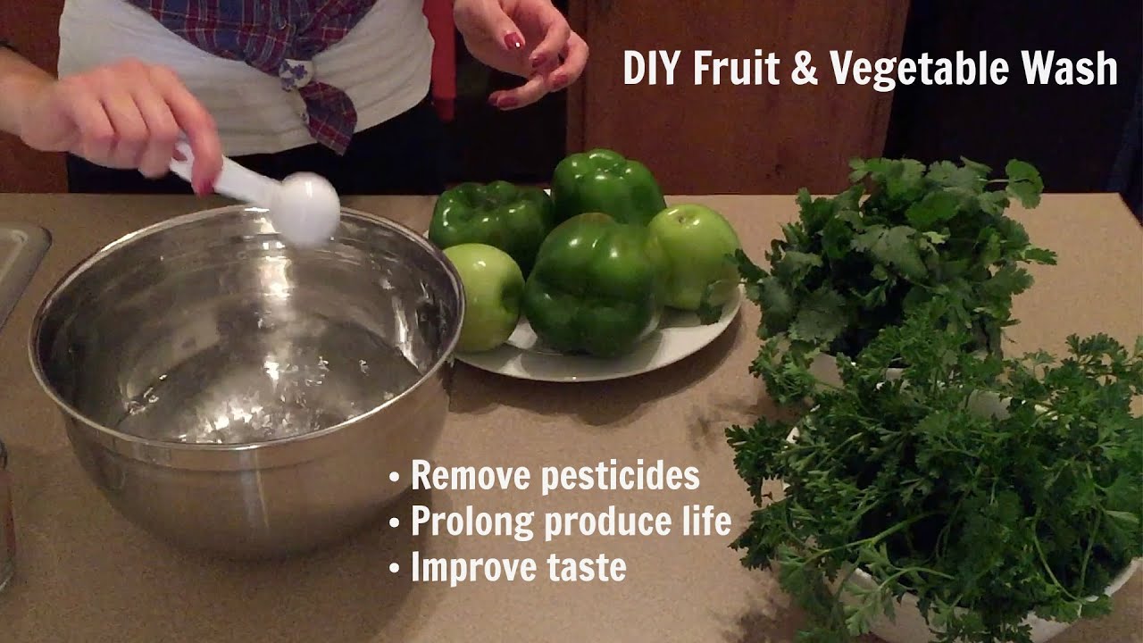 Homemade Fruit & Vegetable Wash - DIY - The Best Way to Wash Produce ...