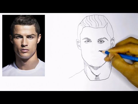 How To Draw Realistic Cristiano Ronaldo||Easy Pencil Sketch - YouTube
