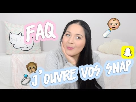 FAQ ♡ Tatouage ? Bébé, mariage ? + J'ouvre vos Snap ! - YouTube