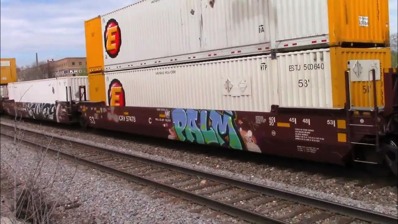 Eastbound BNSF “Z” Passing Over Loomis St on “The Racetrack” in Naperville, IL!! - April 13th ...