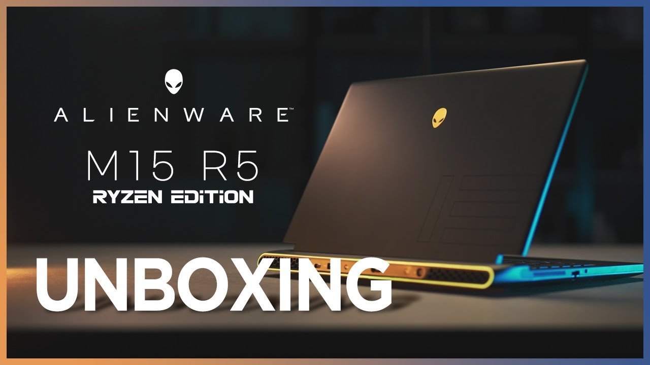 [4K] Alienware M15 라이젠 에디션 R5 언박싱 리뷰 영상 (자막 유) - YouTube