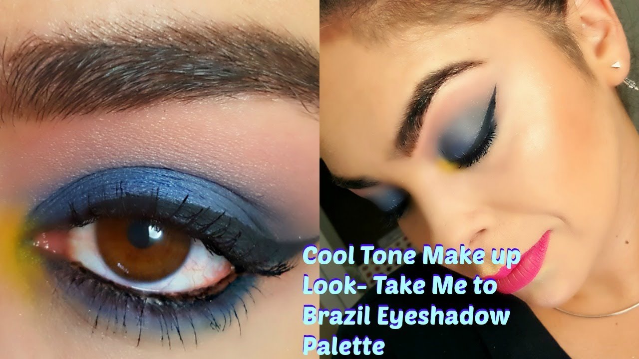 Cool Tone Makeup Look| Take Me Back To Brazil Eyeshadow Palette - YouTube