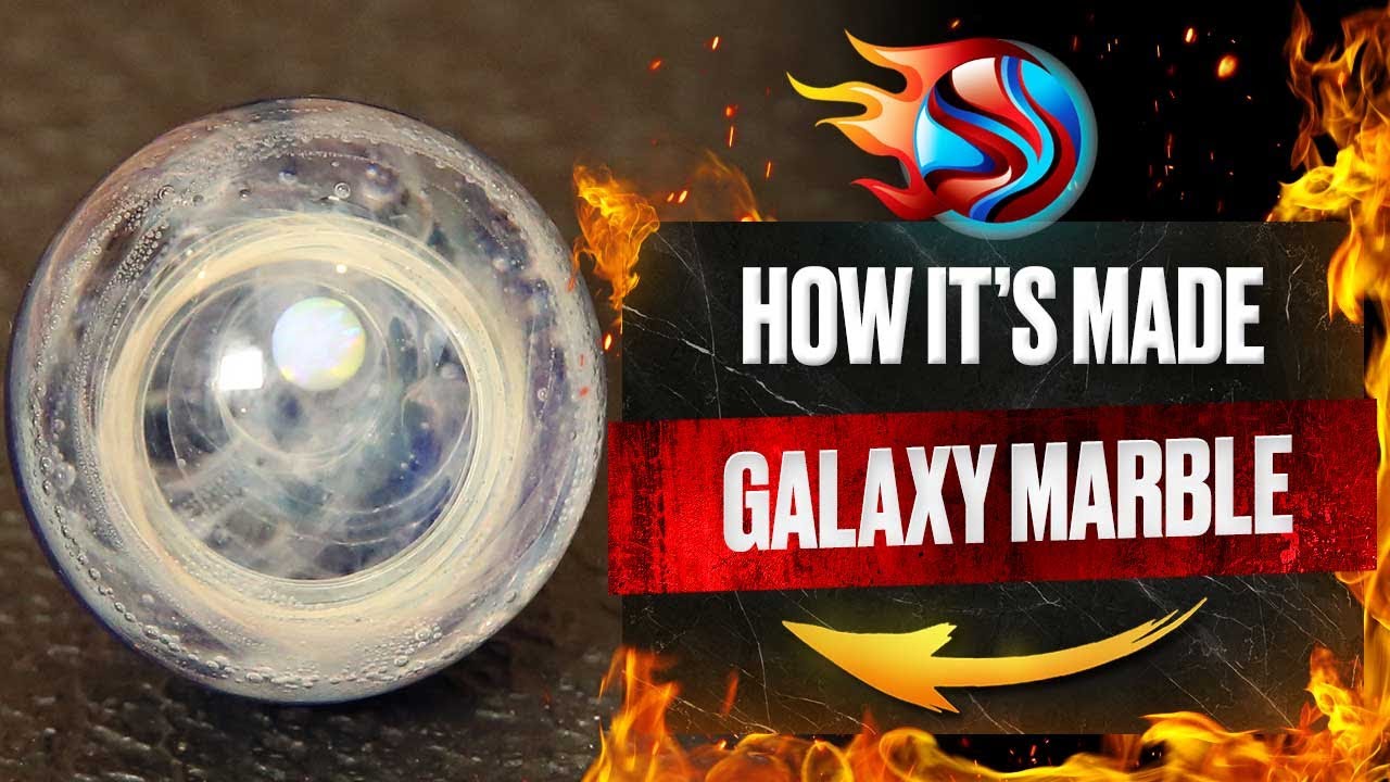 Lampworking | Galaxy Marble w/ Opal | Glass blowing | The Fusing Shop - YouTube