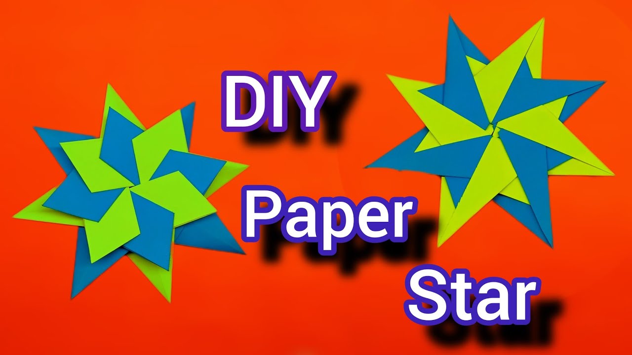 ⭐⭐Make a STUNNING Paper Star Without Glue! | CREATE a STUNNING Paper ...