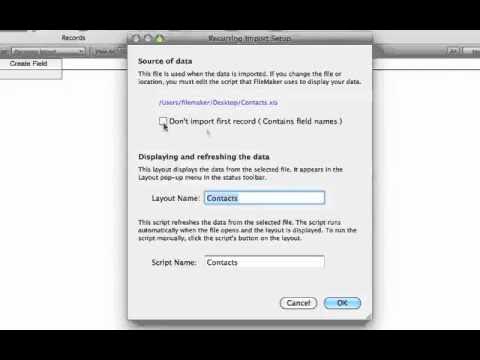 FileMaker File Import - YouTube