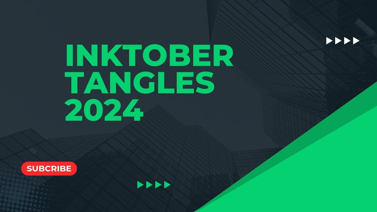 Inktober tangle 2024 tutorial Day 1 Ambler , 2 Maryshel and 3 Amplion - YouTube