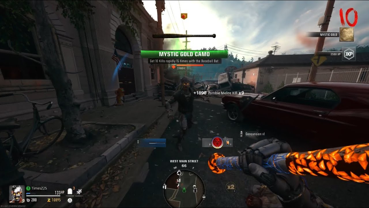 BAT Gold Camo Challenges Pt3 BO6 Zombies Gameplay - YouTube